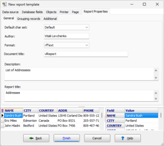Creating New Report - Reportizer Documentation