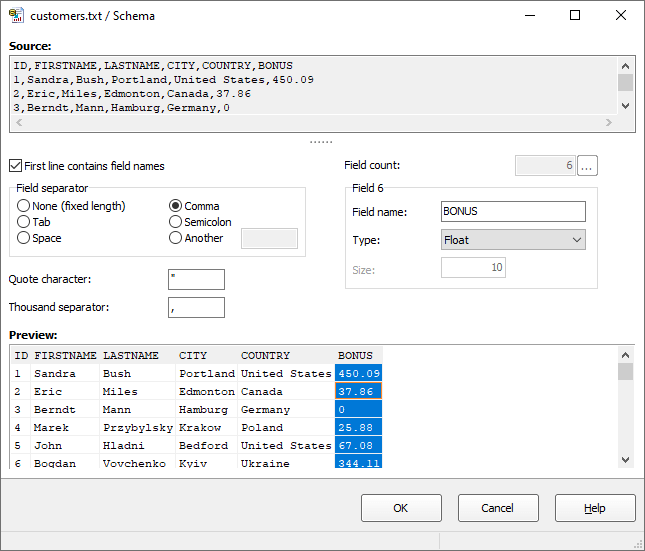 Creating Text Schema - Reportizer Documentation